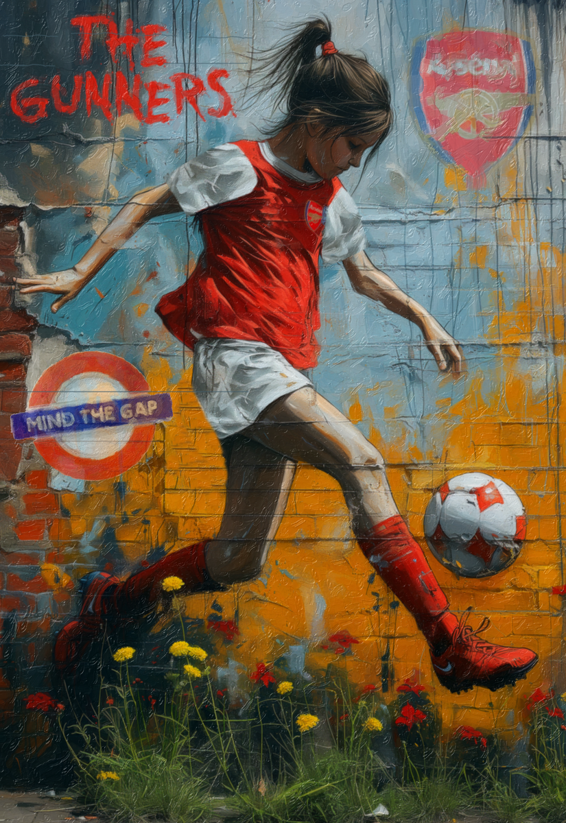 Arsenal Girl A4 Poster for Download ONLY £1.99 – SOCCER BOOKS