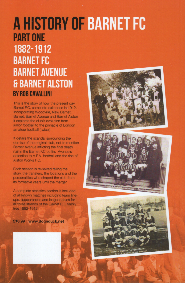 A History Of Barnet FC - Part One (1882 - 1912) – SOCCER BOOKS