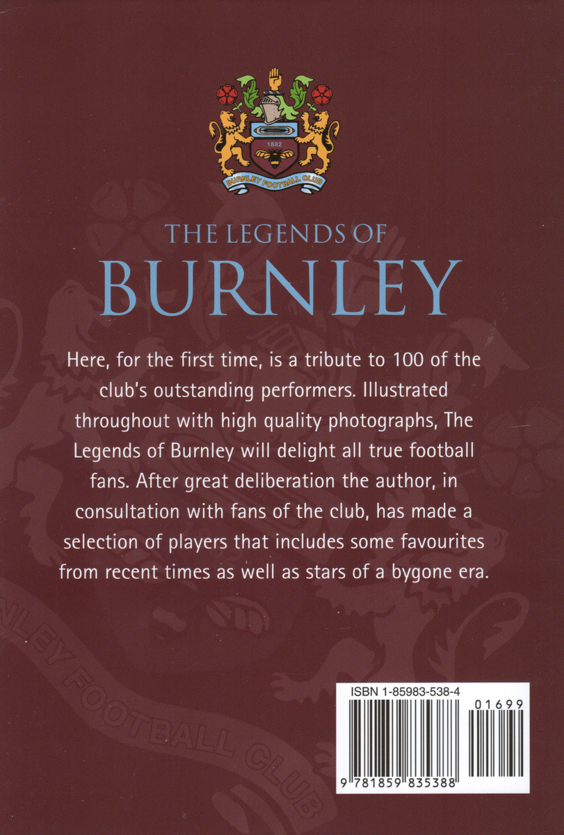 The Legends of Burnley – SOCCER BOOKS