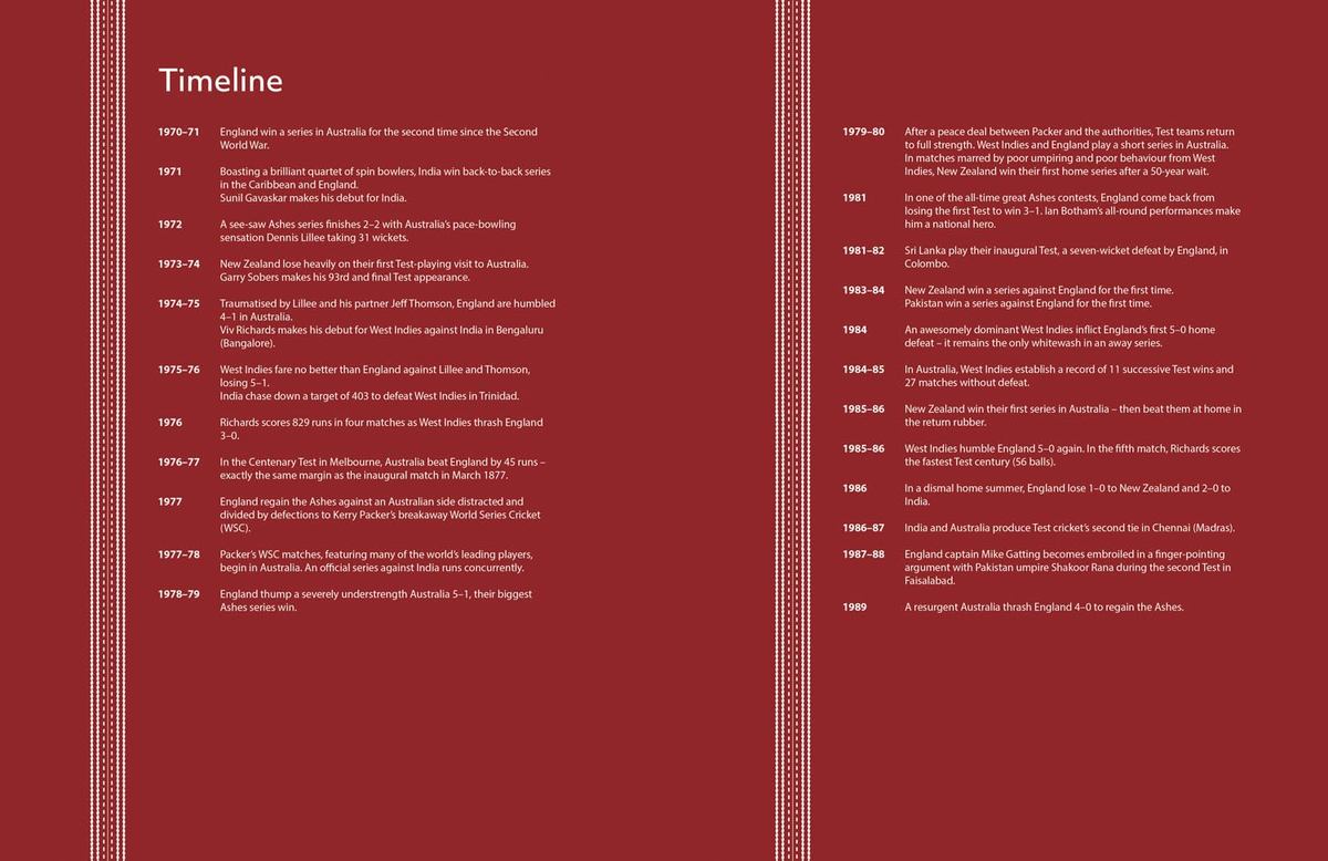 The Times Test Cricket: A history of the ultimate game, 150 years in t ...