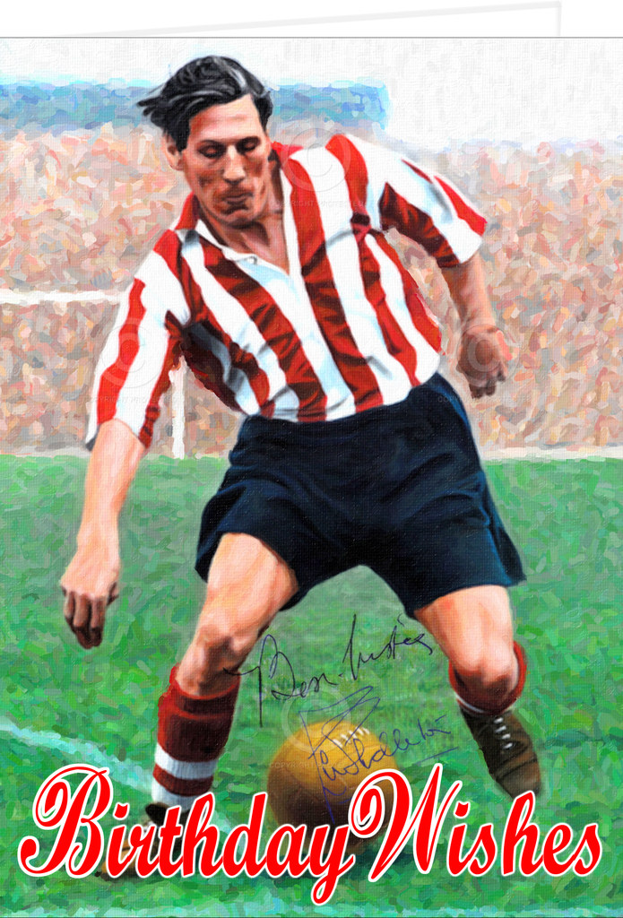 Len Shackleton 'Clown Prince of Soccer' Sunderland AFC Memory Greeting ...